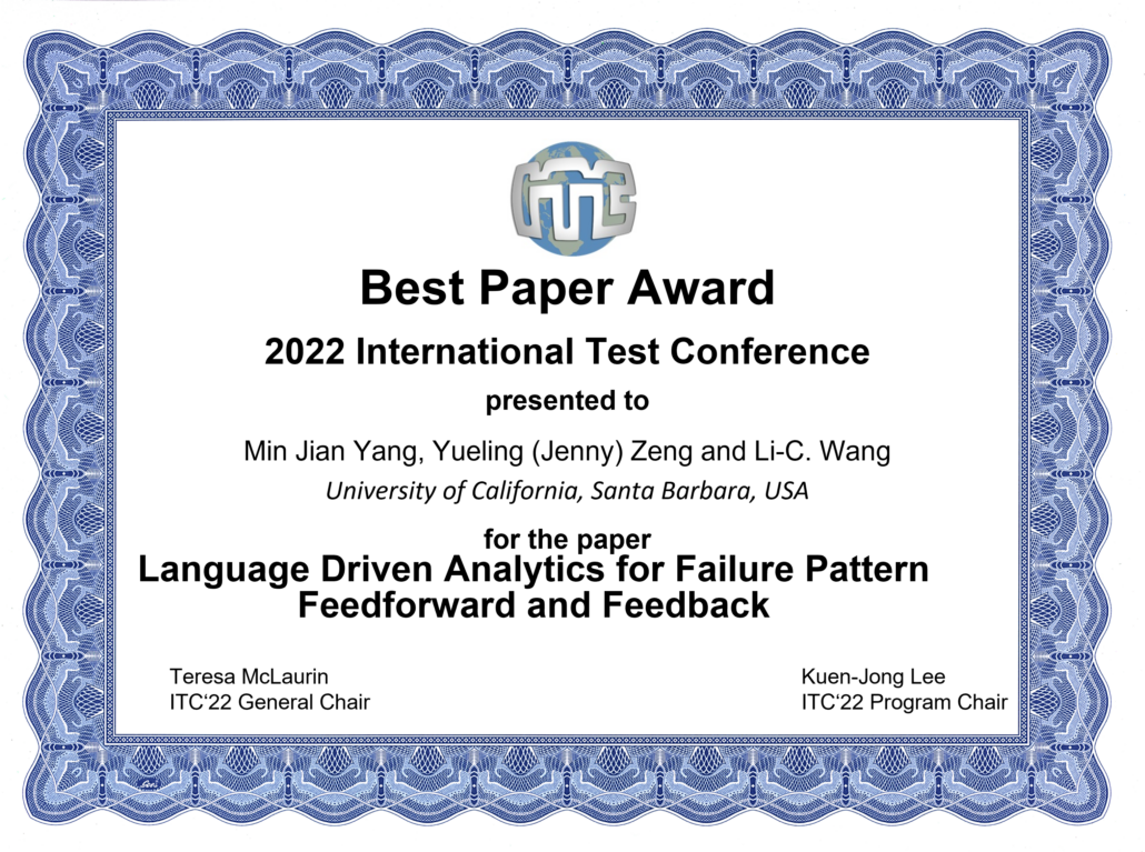 Best Paper Awards - International Test Conference